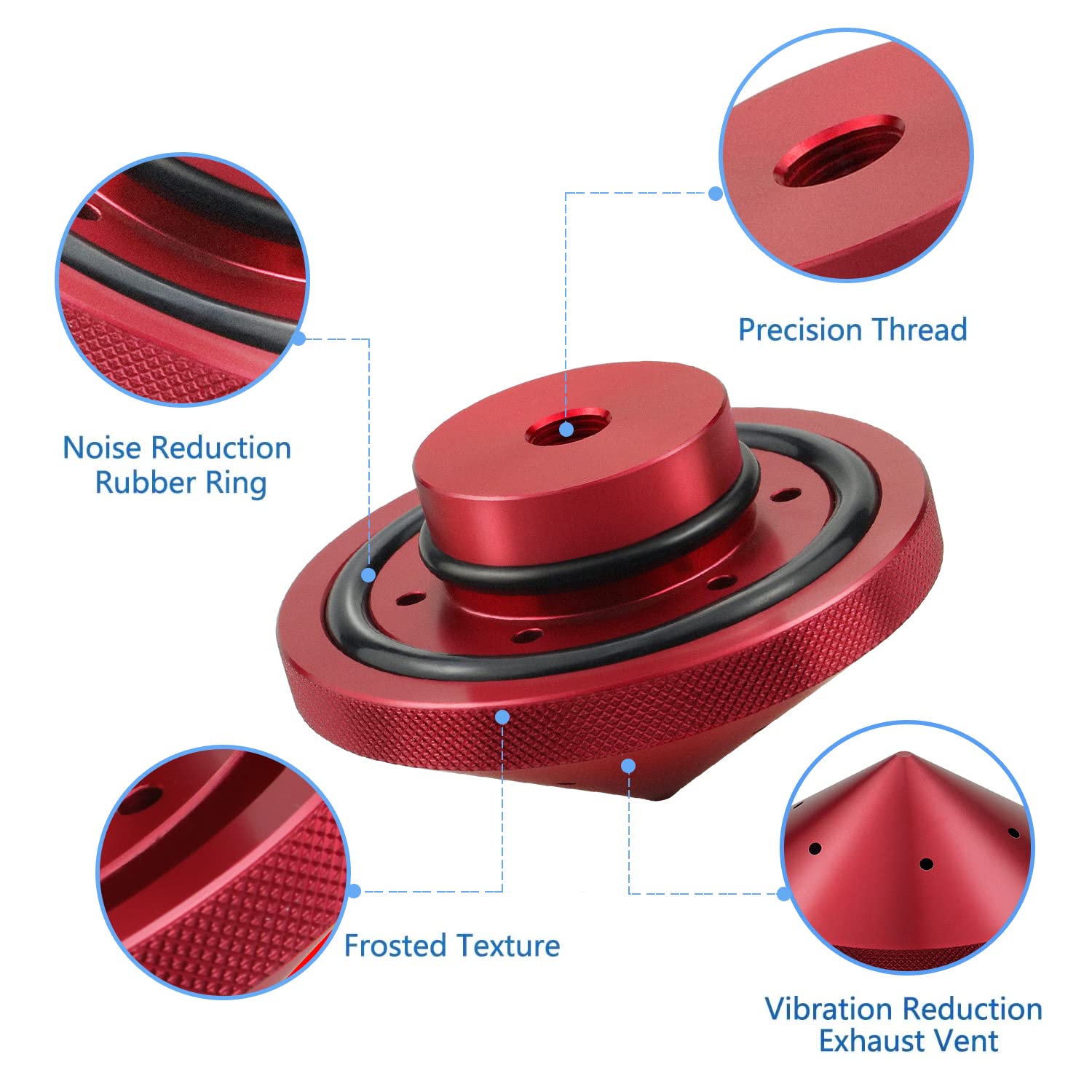 Mejiao Eliminator Trolling Boat Motor Prop Nut Compatible with GFEL-MK-BK-DP Minnkota 80/101/ 112-Red