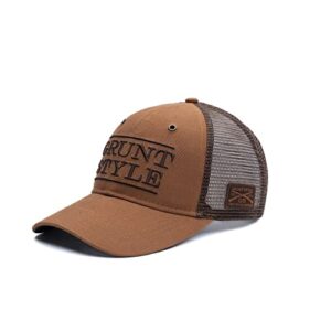 grunt style stacked logo hat (canvas, one size)