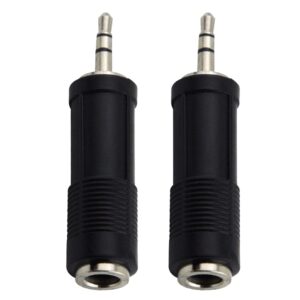 teds electronics 2x pig hog solutions - trs(f) - 3.5mm(m) stereo adapter