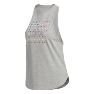 adidas americana flag tank top women's, grey, size xl