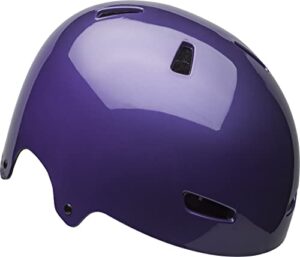 bell ollie youth bike and skate helmet, plum, 8+ (54-58 cm)