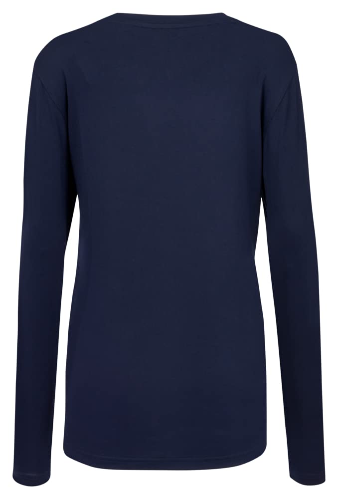 Mizuno Women's Standard Long Sleeve Attack Tee, Navy, Medium