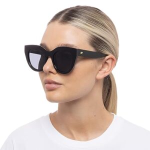 Le Specs Women's AIR HEART Sunglasses Black Polarized