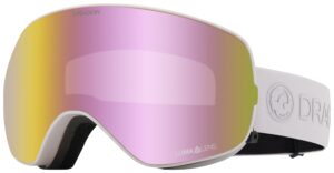 dragon alliance x2s smaller fit snow goggles (lilac/pink ion/dark smoke)