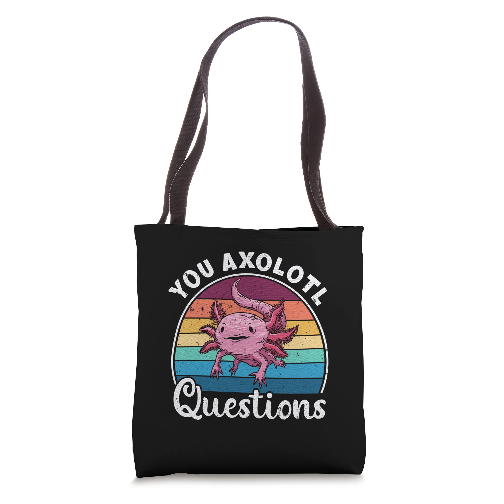 You Axolotl Questions Funny Cute Pink Axolotl Kawaii Tote Bag