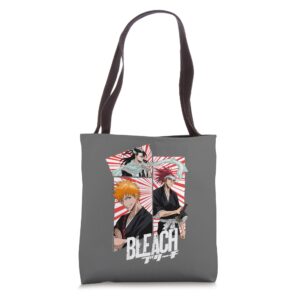 bleach 3 panel mask tote bag