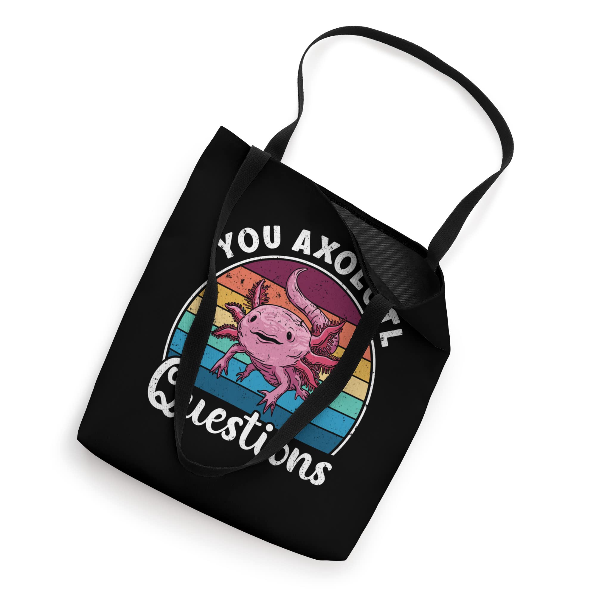 You Axolotl Questions Funny Cute Pink Axolotl Kawaii Tote Bag