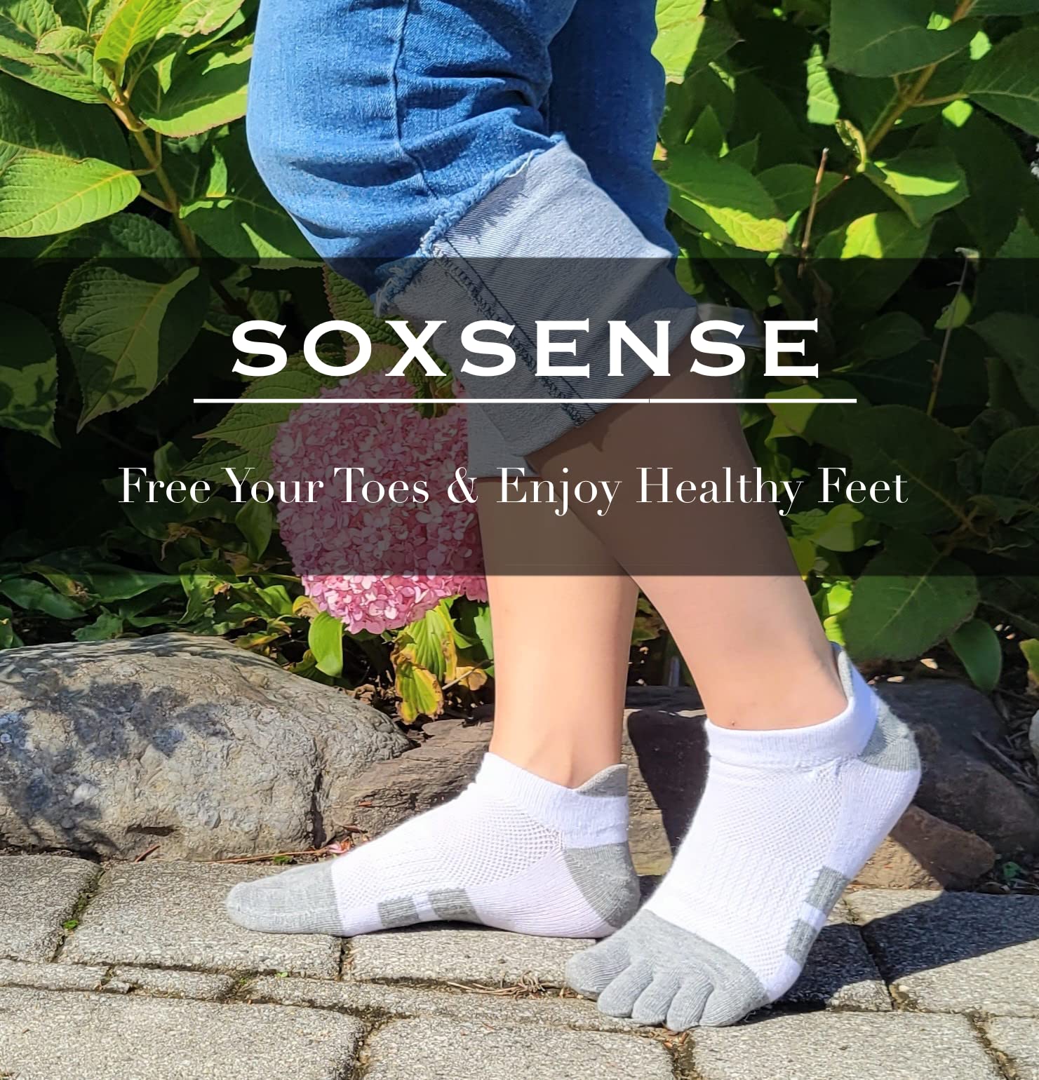 ss soxsense Toe Socks for Men and Women Athletic Running Five Finger Socks with Premium Cotton LightWeight (Size 6-14) (US, Alpha, Large, Regular, Regular, White)