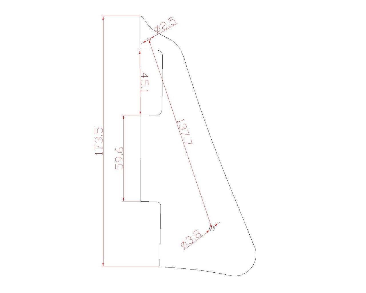 KAISH Black 3 Ply LP Guitar Pickguard with Chrome Stainless Steel Bracket and Steel Mounting Screws for USA Les Paul