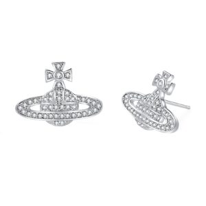 medsor saturn earrings aesthetic cubic zircon silver saturn stud earring