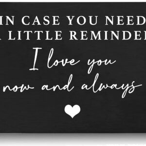 Valentine’s Day Gift for Boyfriend Husband Hubby Fiancé-Sentimental Engraved Wallet Insert Card Decor-In Case You Need A Little Reminder I Love You-Wedding Christmas Birthday Gifts for Men Him