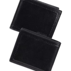 Cole Haan Men's RFID Slim Billfold Wallet, Black Stitch, One Size