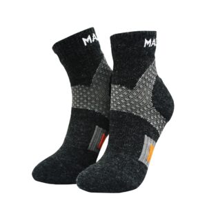 m magic sport merino wool hiking above ankle cushioned hiking socks for men, women (l-xl)