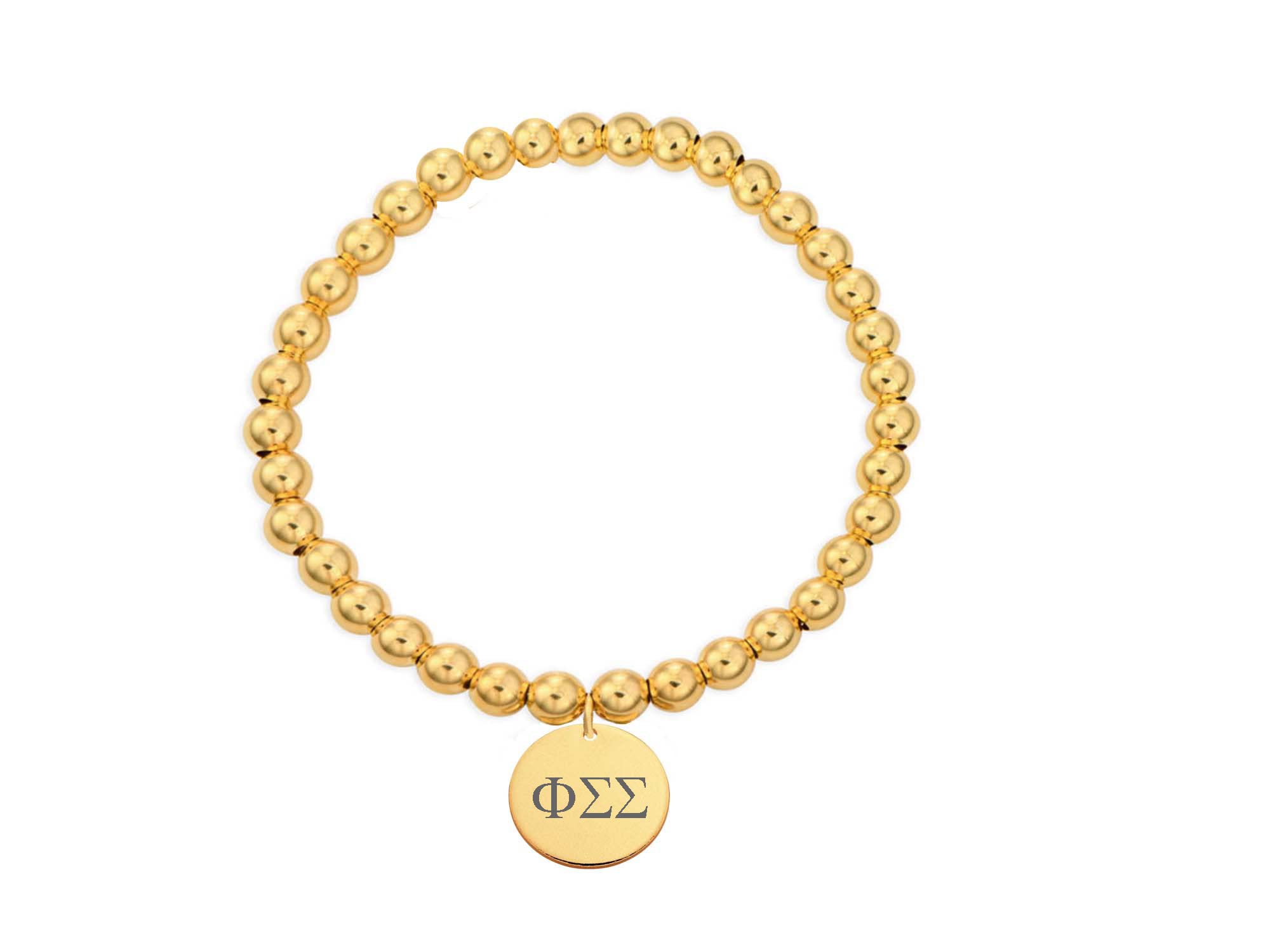 Sorority Things Phi Sigma Sigma Bracelet Sorority Stretched Beaded Bracelet