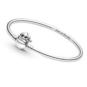 ibagke 925 sterling silver bracelet for charm bangle love at first bite engraved fit 928 sterling silver charms bracelet for women for christmas valentine day gift