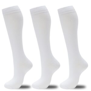 fenglaoda compression socks for women men 3 pairs graduated compression support circulation socks for nurses