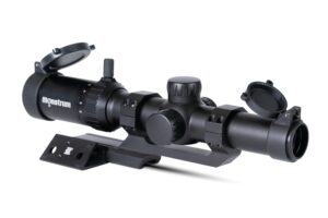 monstrum 1-6x24 lpvo rifle scope with offset micro red dot mount | compatible with vortex venom/viper/fastfire/docter standard red dots