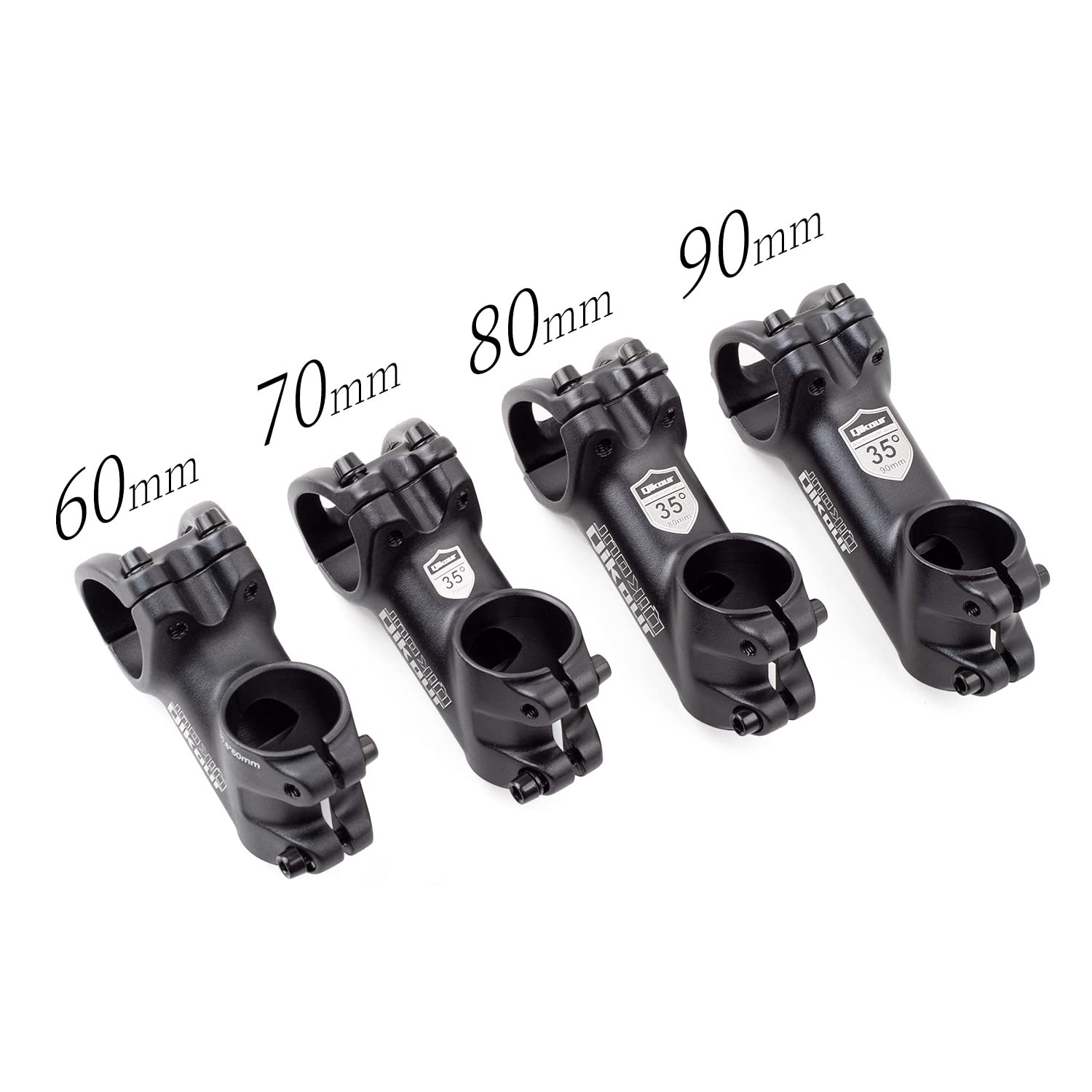 Bike Stem 31.8 Bicycle Stem 35 Degree, Handlebar Riser Extender for Road Bike, Mountain Bike, MTB, BMX, Fixed Gear Bike (Only Fit 1.25"/31.8mm Handlebar) (31.8 x 60mm)