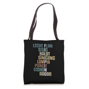 filipino delicious delicacy culture filipino tote bag