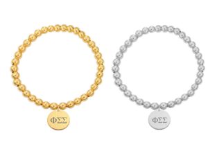 sorority things phi sigma sigma bracelet sorority stretched beaded bracelet