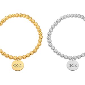 Sorority Things Phi Sigma Sigma Bracelet Sorority Stretched Beaded Bracelet