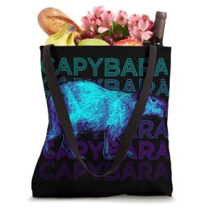 Capybara Retro Tote Bag