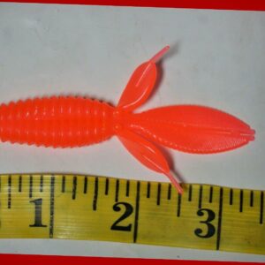 Fluorescent Pink 50-3.5" Sweet Beavers Style Plastic Bass Fishing Tackle ~ Lures~ Swimming Lures Bait Fishing Equipment Lifelike Fishing Lure Kit