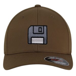 jpak disket embroidered flexfit cap retro pc khaki