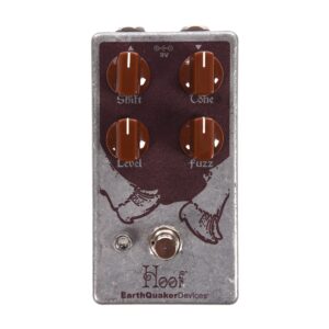 earthquaker devices hoof v2 hybrid fuzz raw metal & brown