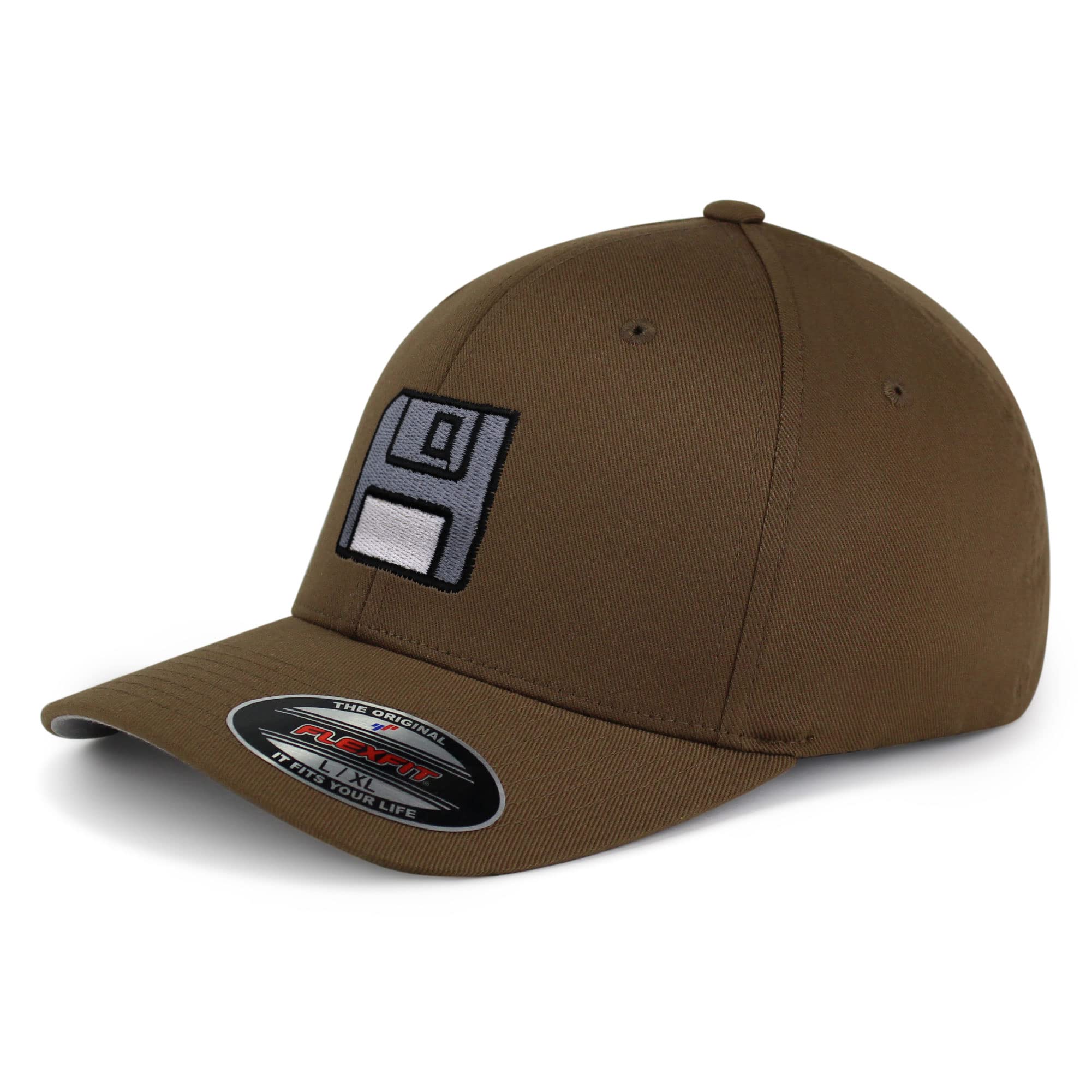 JPAK Disket Embroidered Flexfit Cap Retro PC Khaki