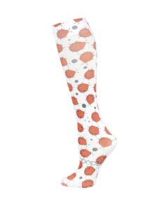 hocsocx lady bug unisex performance liner socks, moisture wicking, rash & blister protection for field & ice hockey, soccer, skiing, hiking, boot sock | small (youth)