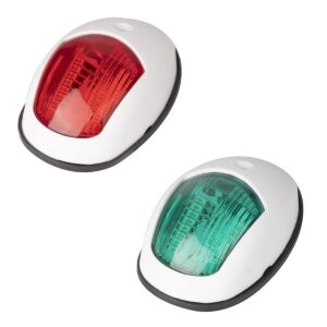 lycaea made boat navigation light, marine navigation lights, bow light for boats led. ideal for pontoon and small boat (white)