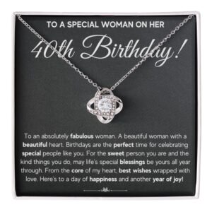 fg family gift mall 40th birthday gifts women, 40 year old birthday gift ideas for women, best gifts for 40 year old woman, stainless steel, cubic zirconia