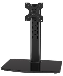 mount pro single monitor stand fits max 32 inch computer screen, free-standing monitor desk stand, monitor mount with height adjustable, swivel, tilt, rotation, vesa monitor stand 100x100