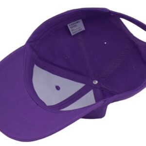 TSSGBL Classic 100% Cotton Structured Baseball Hats Adjustable Men Women Plain Blank Basic Team Workout Ball Caps -Purple