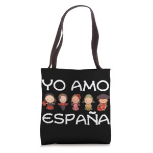 spain sayings nationality spanish tote bag