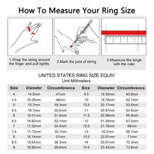 SHINYSO 14K Gold Plated Wedding Bands for Women Cubic Zirconia Round Eternity Engagement Promise Rings for Her Size 8