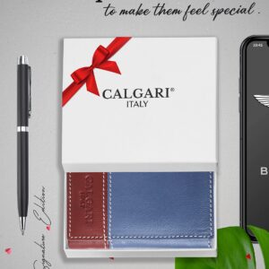 CALGARI® Italian Luxury Leather Wallets For Men | Trifold