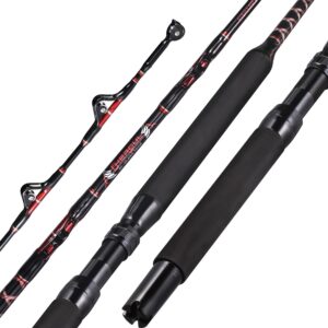 fishappy straight butt trolling rod saltwater offshore heavy roller rod big game conventional boat fishing pole 5'6'' (5'6'' - 80-120lbs - 1 piece)