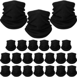 handepo 20 pcs winter fleece neck warmer gaiter windproof scarf mask cover with drawstring