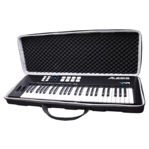 ltgem controller case for alesis v49 mkii usb midi keyboard controller, hard storage travel protective carrying bag