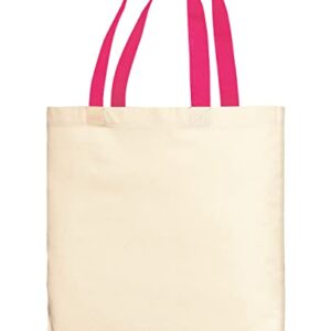 90th Birthday Decorations For Women Blessed For 90 Years Pink Handle Canvas Tote Bag