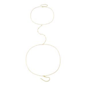 Minimalist Gold Satellite Beads Belly Waist Body Chain Adjustable Trendy Beach Bikini Jewelry Handmade for Women Sexy