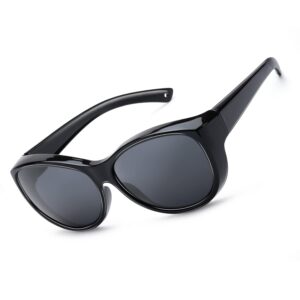 lvioe polarized fit over glasses sunglasses for women men, tr90 frame sun glasses uv400 protection ls045