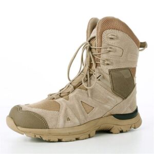 Men Military Sports Shoes, High Top Army Outdoor Tactical Boots, Hiking Hunting Combat Training Desert Boots