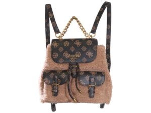 guess no limit flap backpack, mocha multi