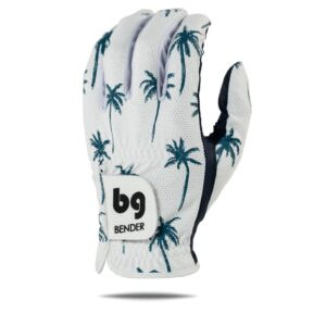 bg bender golf glove | wear on left | (palm tree, mens xxl)