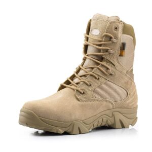 Mens Outdoor Hiking Shoes, Climbing Trekking Camping Hunting Shoe, Waterproof Military Tactical Boots