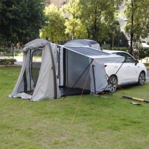 Inflatable SUV Tent Wild Camping Tail Tent Car Fishing Roof Outdoor Ventilated Independent Waterproof Pad