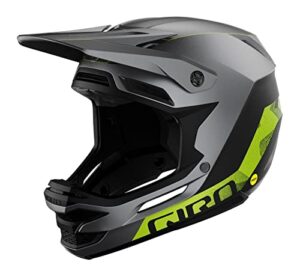 giro insurgent spherical mountain bike helmet - matte metallic black/ano lime medium/large